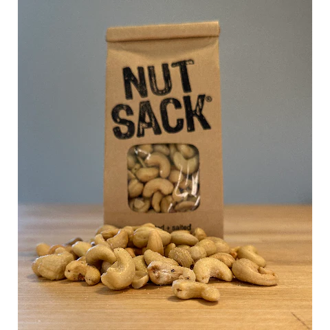 Nut Sack - Roasted Salted Cashews 12oz – Stateside Crafts